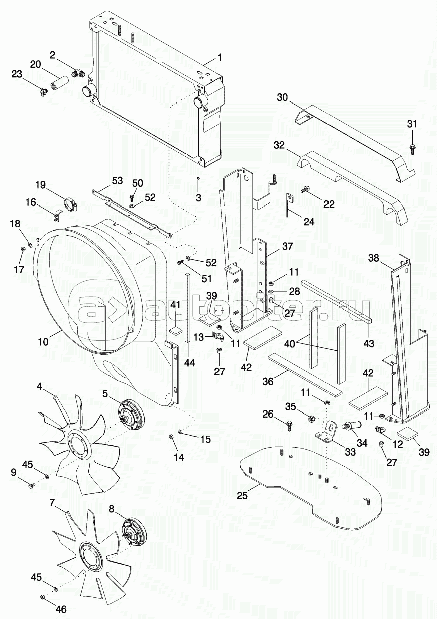 RADIATOR AND FAN SHROUD Cummins 310 — купить, цены в интернет-магазине ...