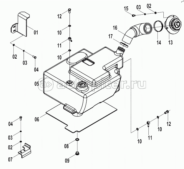 FUEL TANK AND INSTALLATION CLG-904С — купить, цены в интернет-магазине ...