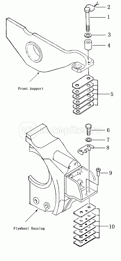 ENGINE MOUNT Shantui SD23 — купить, цены в интернет-магазине Автопитер